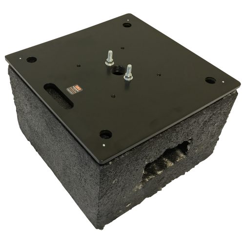 Pole Base 20B (Black Pipe Base) - B&R Innovations